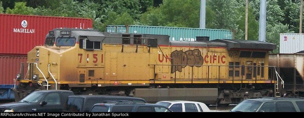 UP 7151, conductor's side, DPU mode